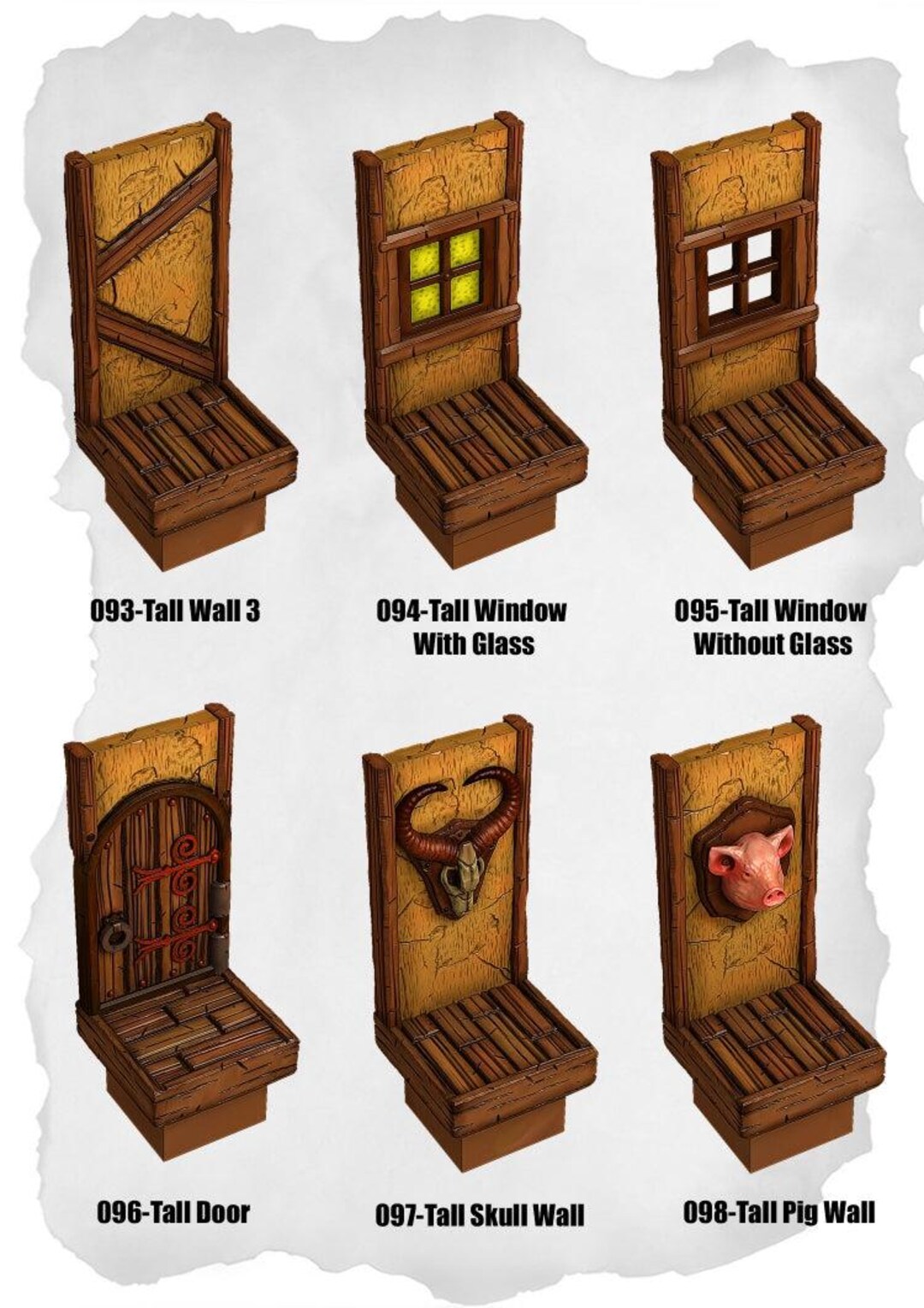 Town Terrain – Skull, Pig & Fireplace Pack for Dnd Tiles - Etsy