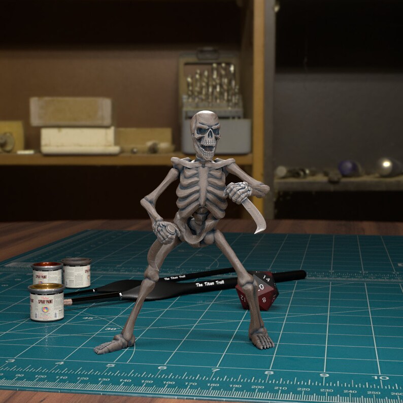 Skeletons Miniatures Bundle | 28mm-32mm | Resin 3D Printed Undead | D&D ...