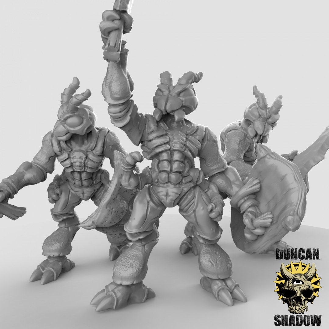 Thri-kreen, Bugfolk, Bug-folk, Bug Folk Set 3 Miniature by Duncan ...