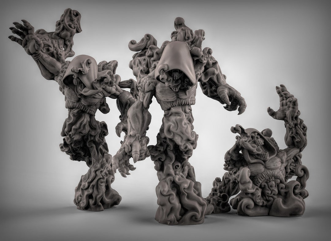 Wraith Miniature Set, D&D Tabletop RPG, Duncan Shadow - Etsy