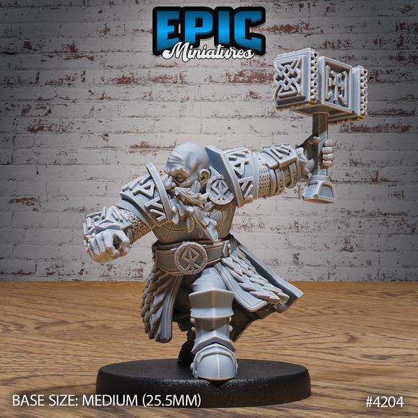 Dwarf Tribe Miniature Set | 28mm & 32mm Scale Hardy Warrior Figures for ...