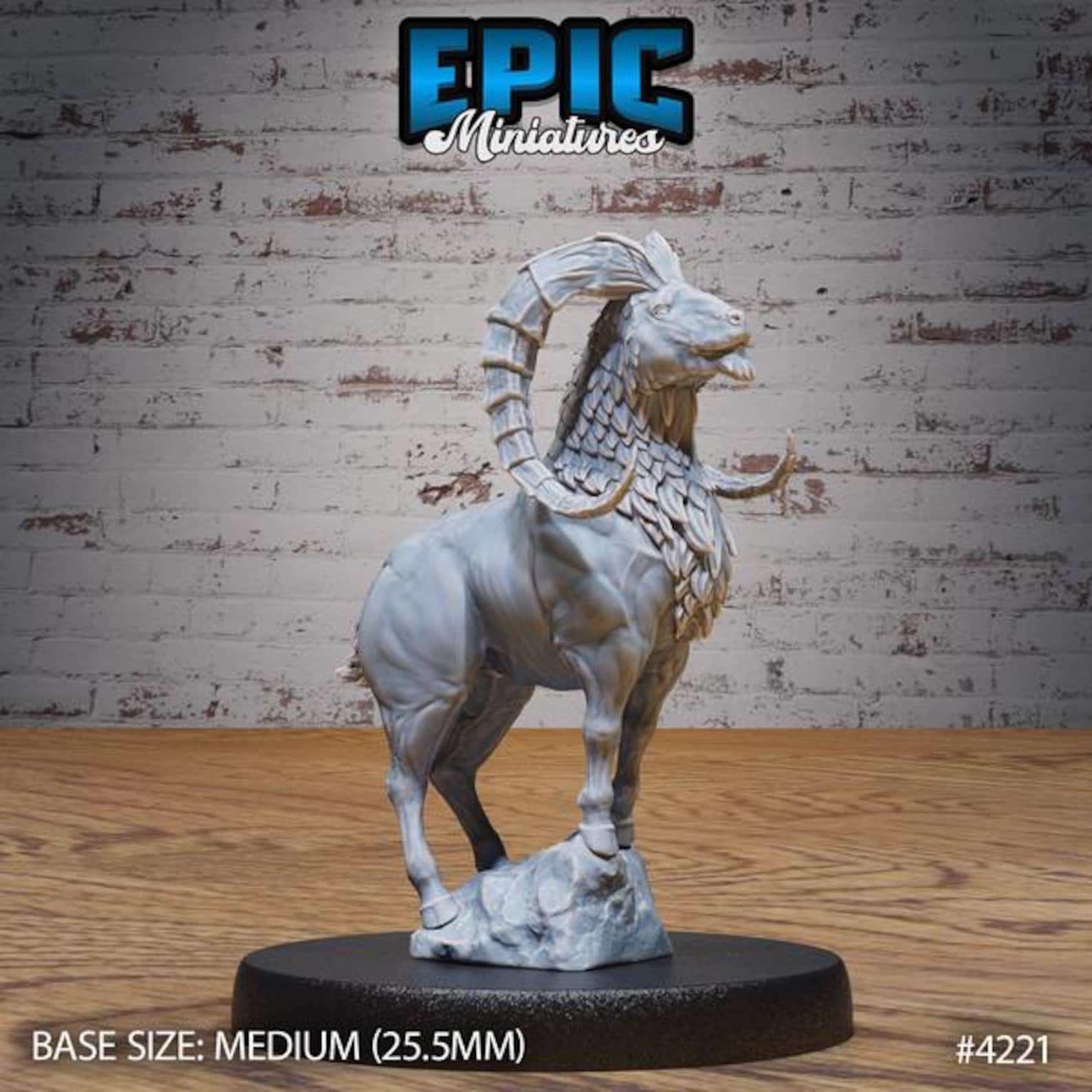 Wild Goat Miniature | 28mm & 32mm Scale Wilderness Creature for Dnd ...
