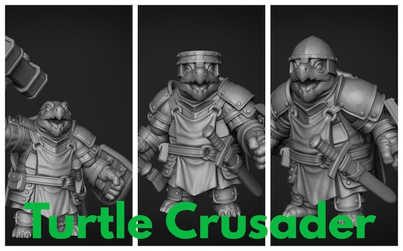Turtle Crusaders2 goonmaster Beastiebats medium Miniature - Etsy