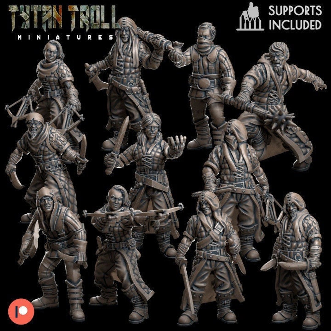 28/32mm the Brigand Bundle Deal!, Tytantroll Minitures, Dungeon and ...