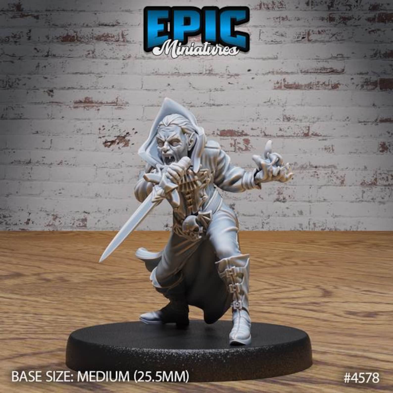 Vampire Set With Rogues and Assassins Miniature 28mm & 32mm Scale Dark ...