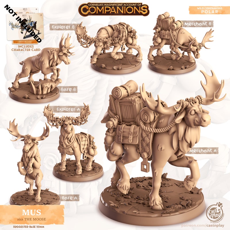 Moose Miniatures Dnd - Etsy UK