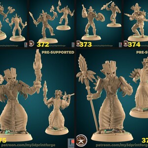 Troll Tribe Miniatures Set 4, by My3dprintforge Dnd, Dungeon and Dragon ...