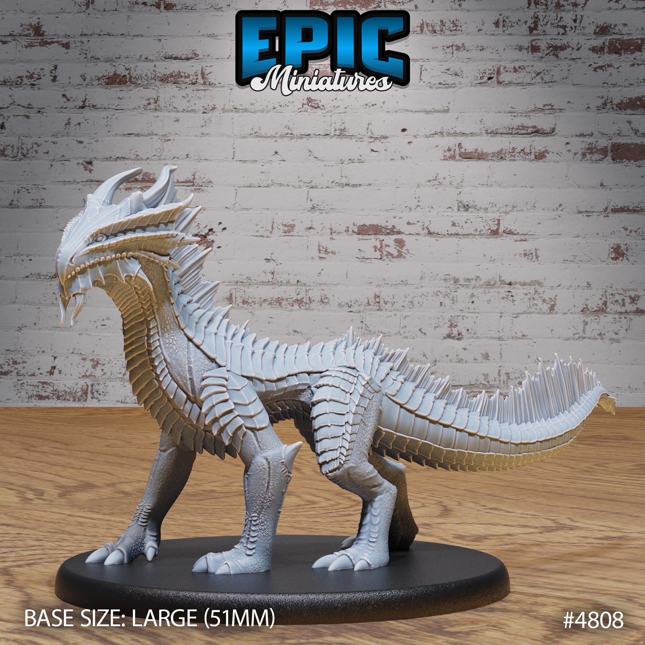 Bronze Drake Miniature Set | 28mm-32mm | 3D Printed Resin Bronze Drake ...