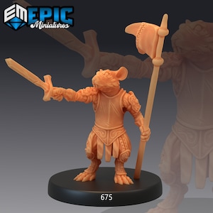 Rat Platoon, 675-682, Rodent Wars, Medium Miniature, Epic Miniature ...