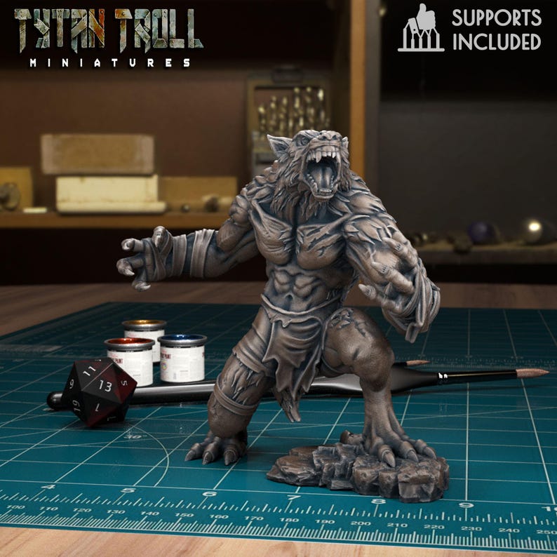 28mm & 32mm, the Great Werewolf Pack, Lycanthrope Figures for RPG and ...