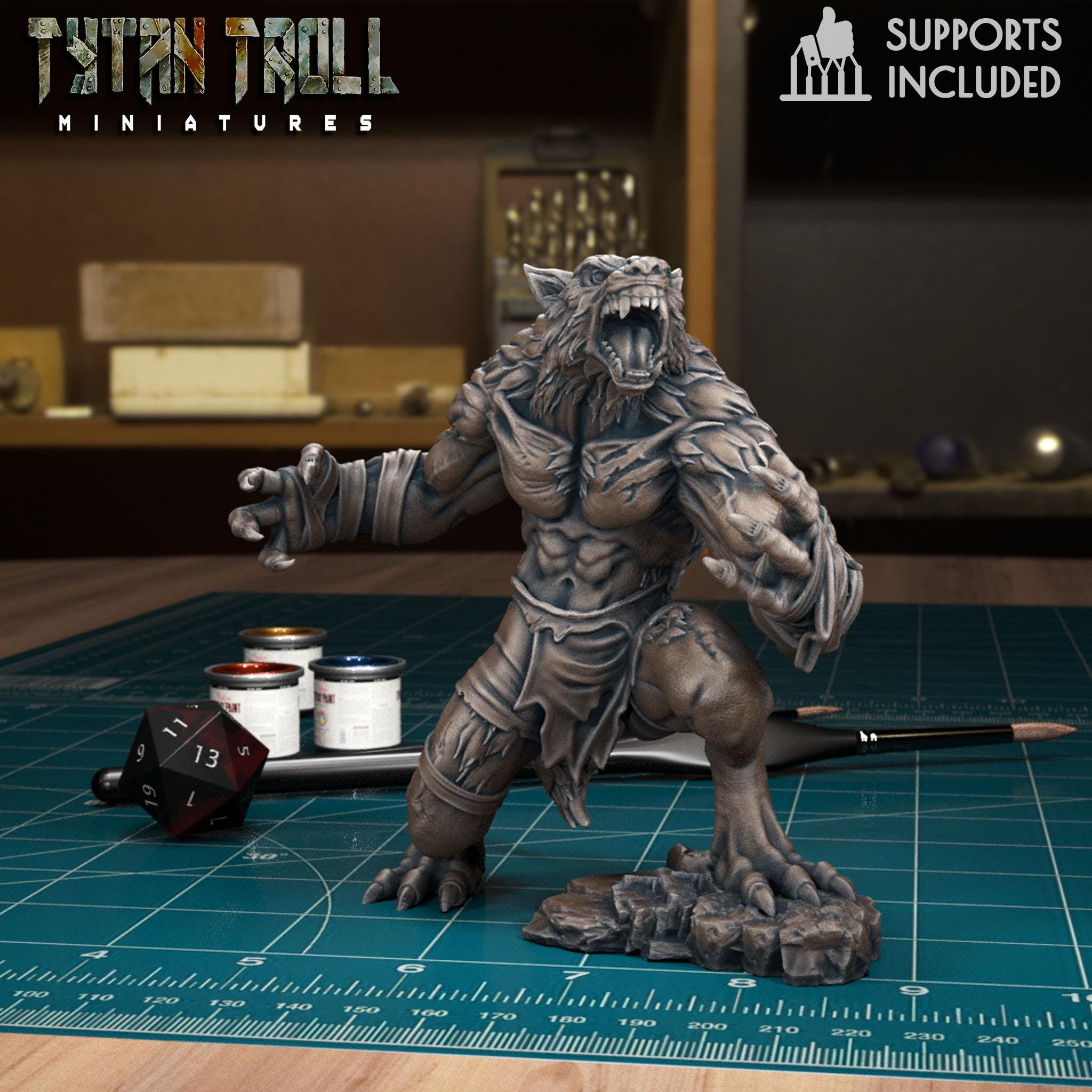 28mm & 32mm, the Great Werewolf Pack, Lycanthrope Figures for RPG and ...