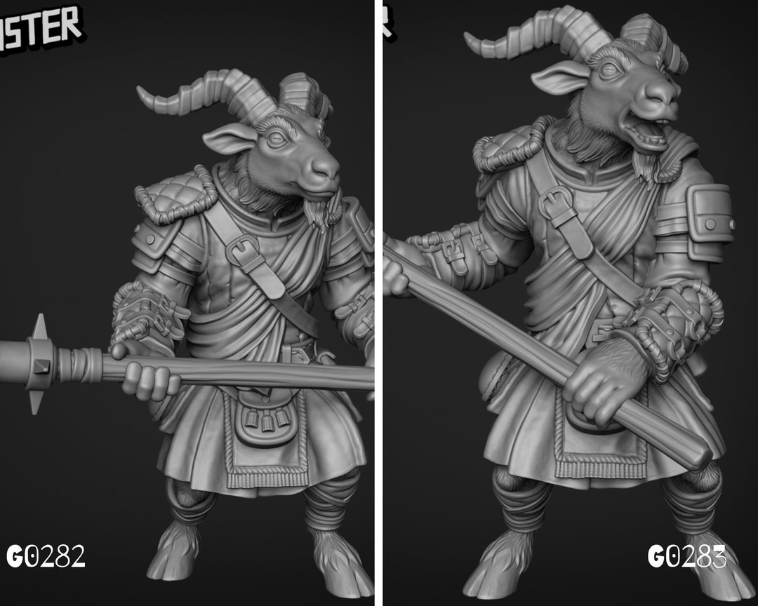 Beastmen Two Handed Mace by Goon Miniatures for Dungeons and Dragons ...