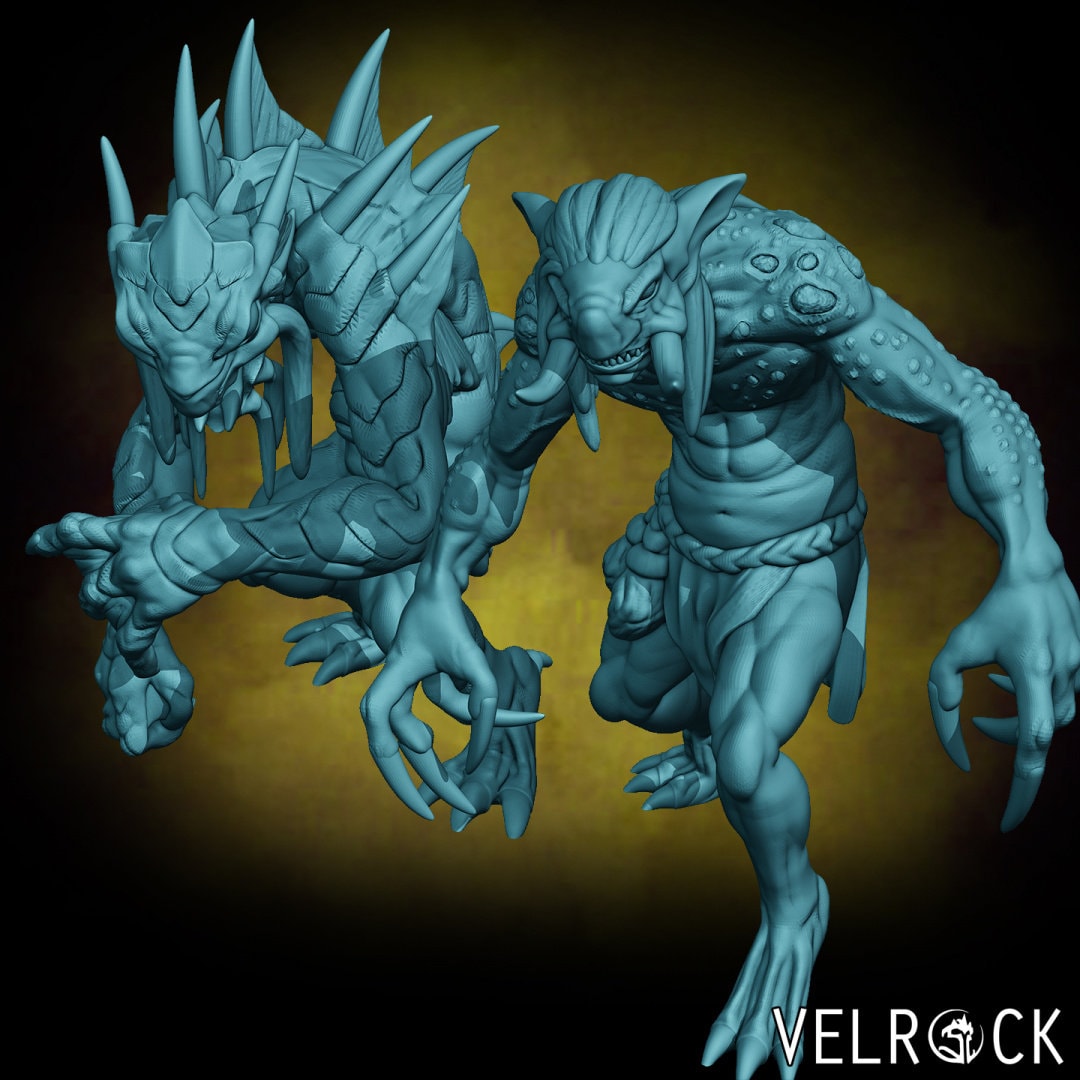 Trolls, River Troll by Velrock Miniatures, Cave Troll, Swamp Troll ...
