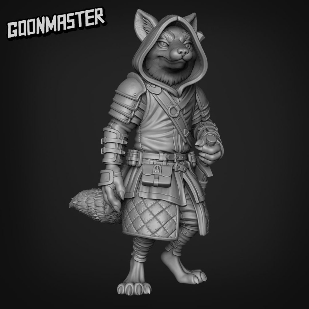 Redfox Fighter G0051-G0052 ,goon Master, Medium Miniature, Dungeon and ...