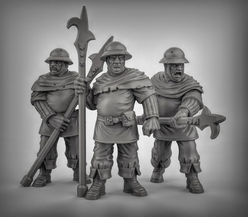 Resin Town Militia Miniature, Duncan Shadow, Dnd Tabletop RPG - Etsy