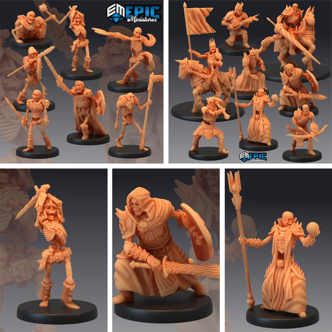 Everything Skeleton, Medium Miniatures Epic Miniature, Dungeon and ...