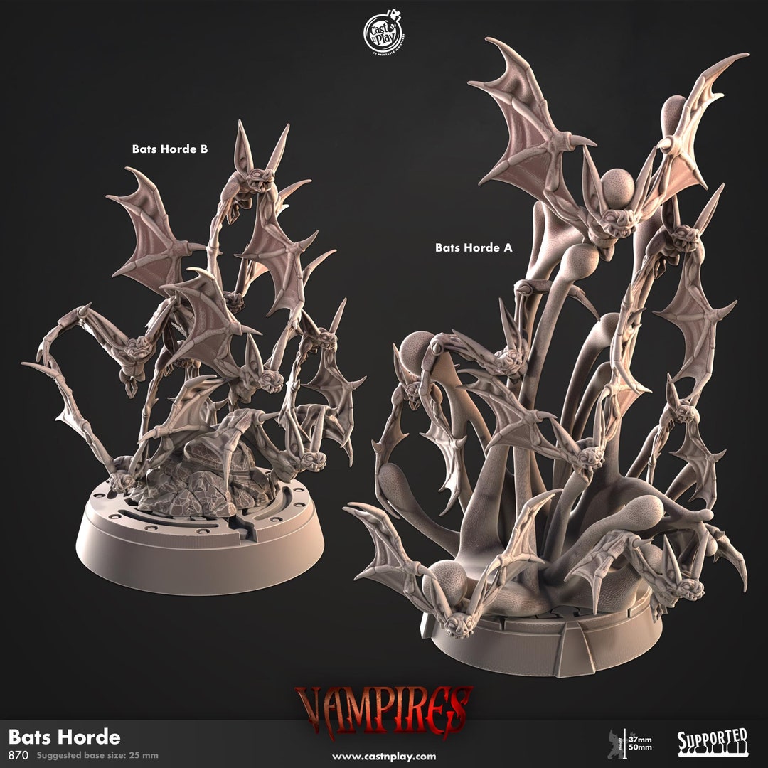 32mm, 28mm, Bats Horde, Vampires!, Castnplay Miniatures , Role Playing ...