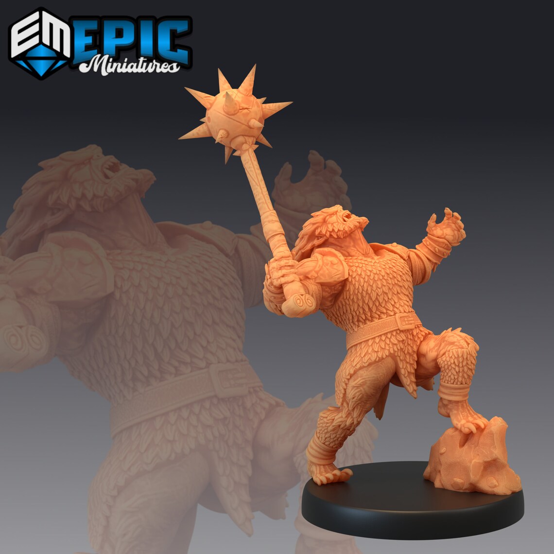 Bugbear Warrior Miniature | 28mm-32mm | Resin 3D Printed Bugbear | D&D ...