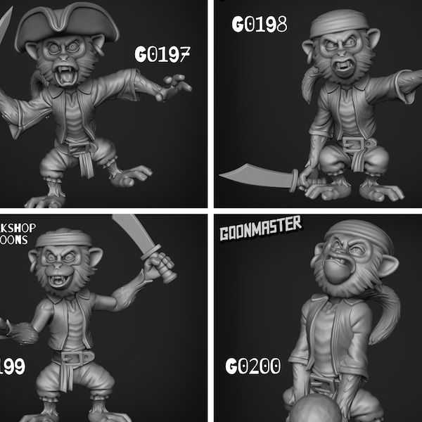 Monkey Pirate - Etsy