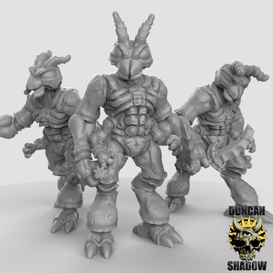 Thri-kreen, Bugfolk, Bug-folk, Bug Folk Miniature by Duncan Shadow Dnd ...