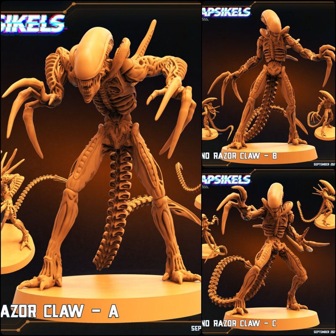 Alien Razor Claw Miniatures by Papsikels Miniatures Dnd, Dungeon and ...