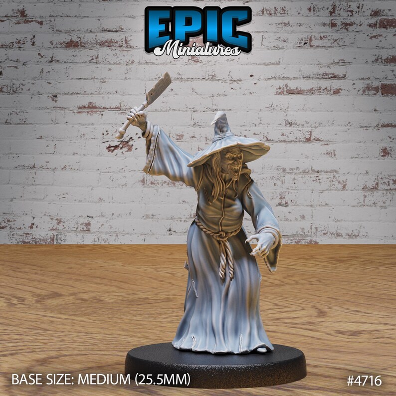 Green Hag Miniature | 28mm-32mm | Resin 3D Printed Hag Witch | D&D ...