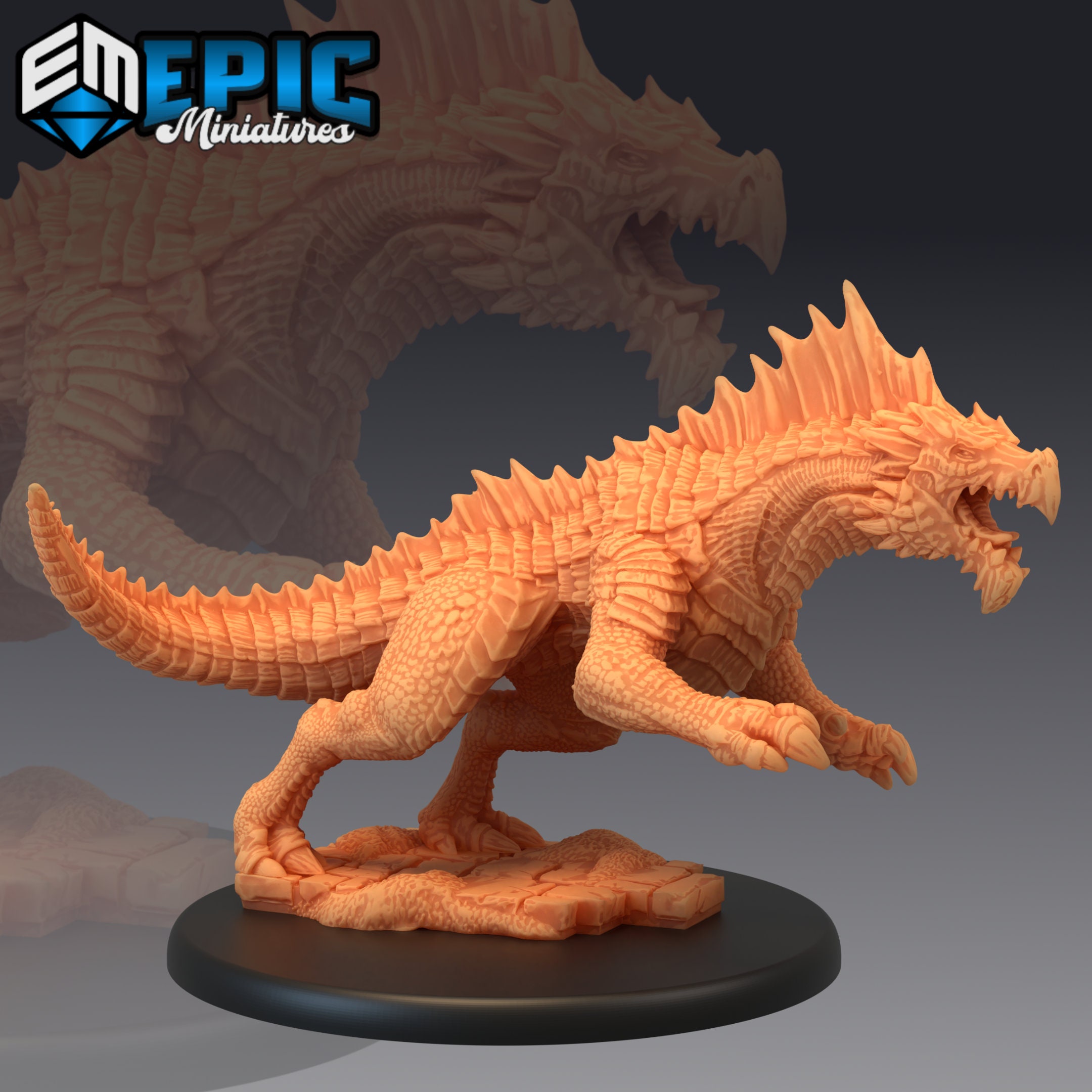 Green Guard Drake Miniature, Large Resin Monster Pack, RPG Dnd - Etsy