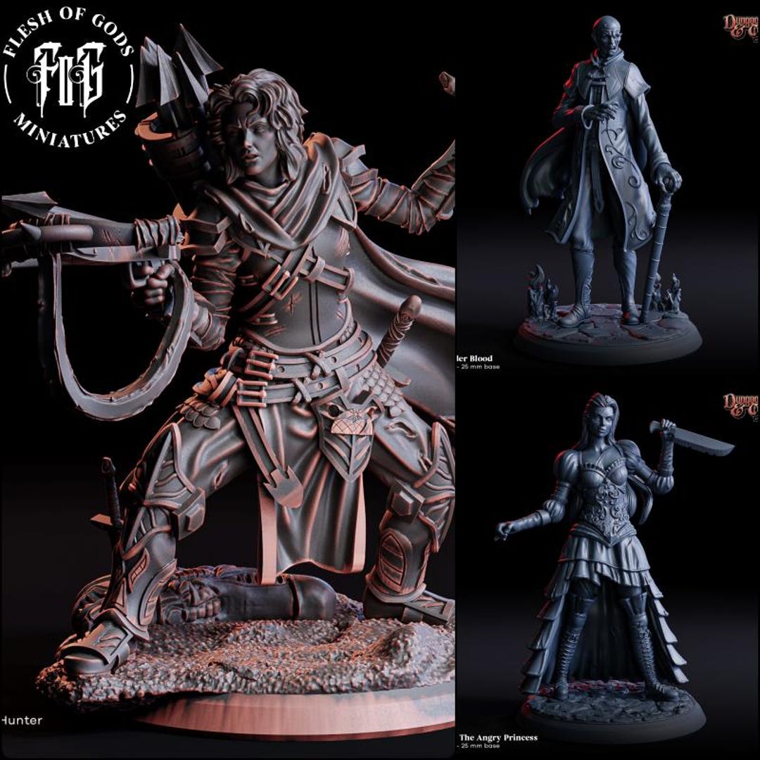 The Parasite Hunter, Elder Blood, the Angry Princess, 32mm Scale ...