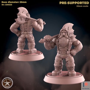 Dwarf Lumberjack by My3dprintforge Dnd, Dungeon and Dragon Mini ...