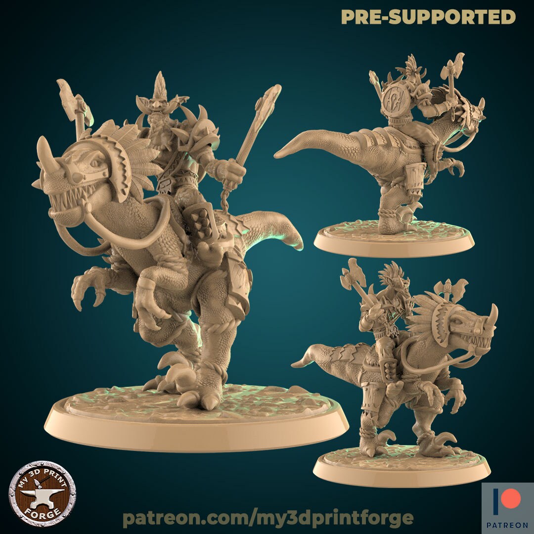 Female Male Blood Elf Miniature Mounted Mage by My3dprintforge Dnd ...