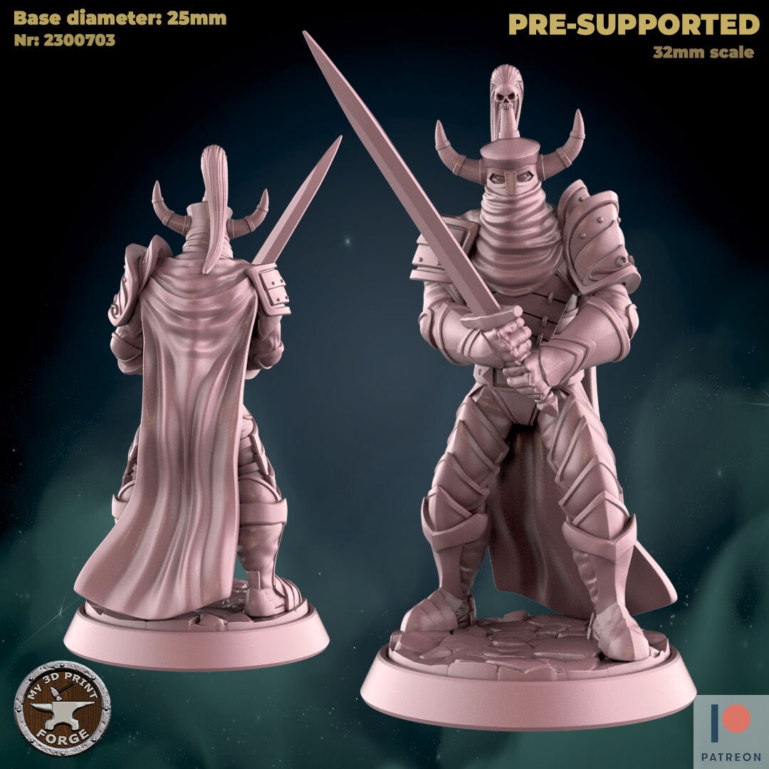 Shadow Knight, by My3dprintforge Dnd, Dungeon and Dragon Mini, Tabletop ...