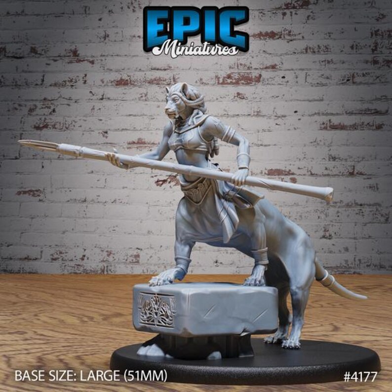 Lion Centaur Miniature | 28mm-32mm | Resin 3D Printed Lion Centaur | D ...