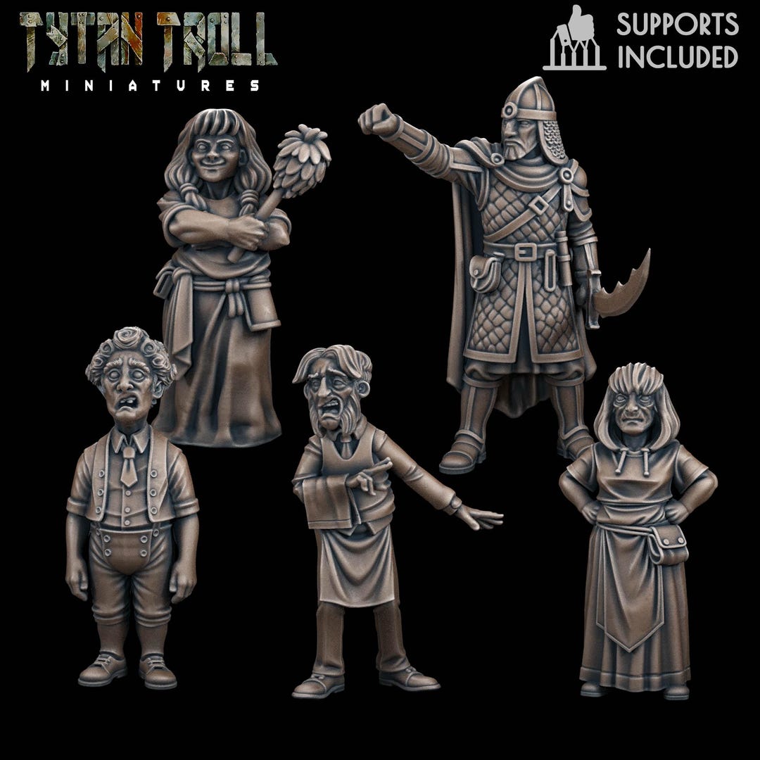 Curse of Strahd Vampires Miniatures | 28mm-32mm | Resin 3D Printed ...