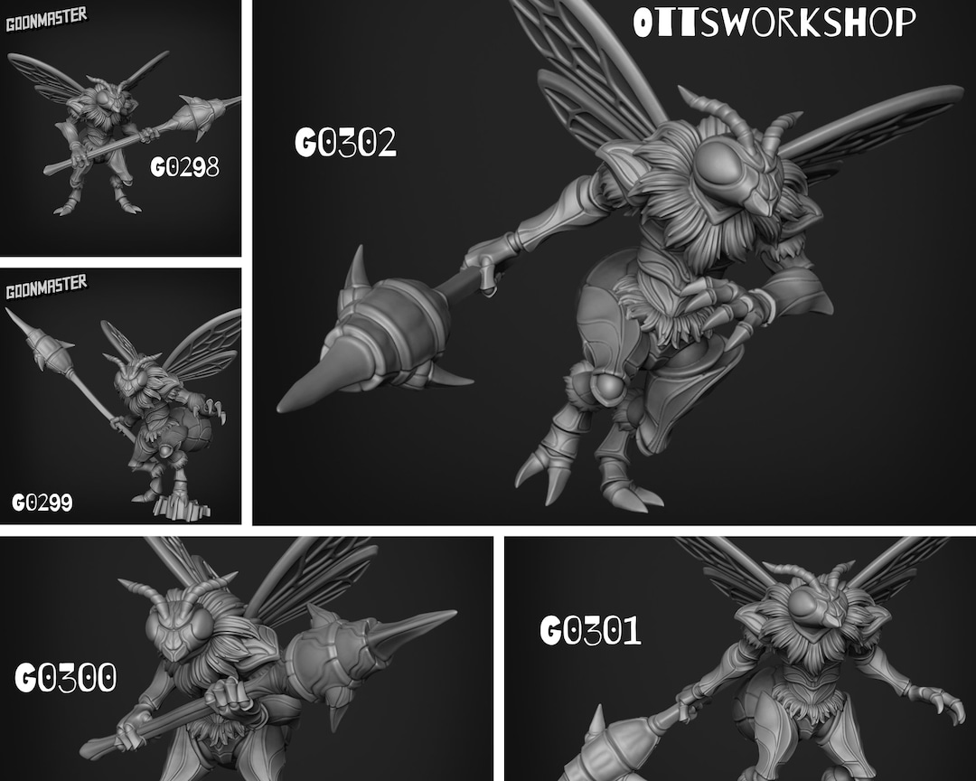 Beefolk Spearmen by Goon Miniatures for Dungeons and Dragons and ...