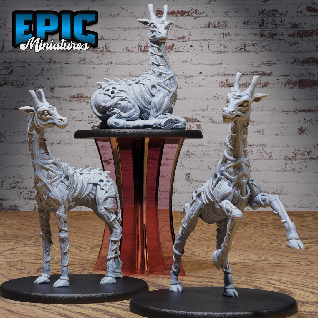 Giraffe Miniature | 28mm Scale Majestic Animal for Dnd, Pathfinder ...
