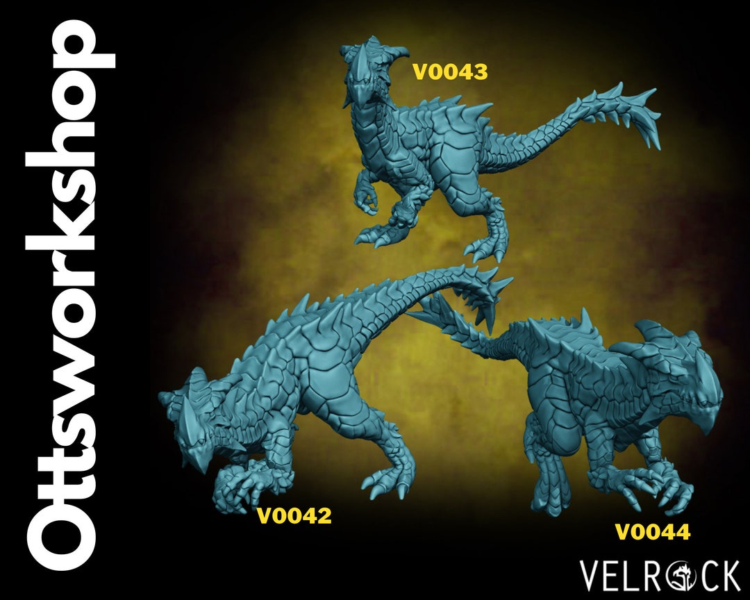 Velociraptor From Velrock Miniature, Miniature Model, Dino Miniature ...