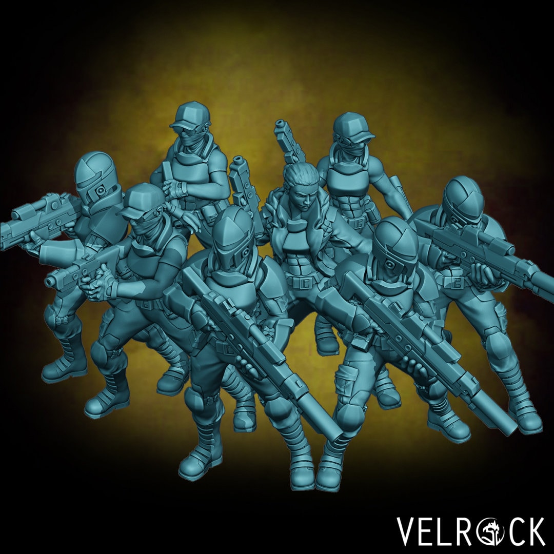 Guardsmen Style 2 Set 2 Sci Fi Guards Perfect for Any Scifi Game From ...