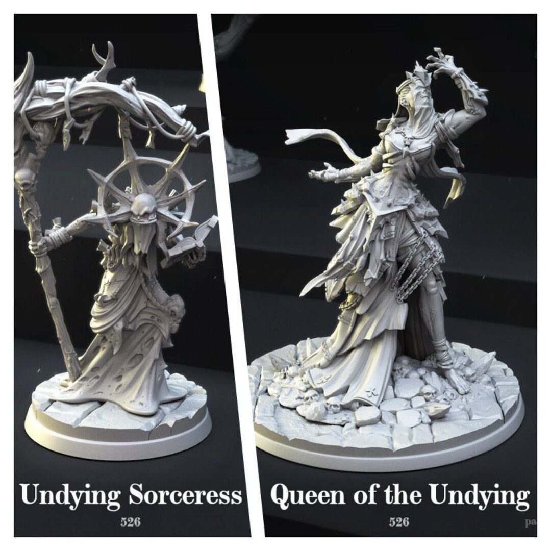 Undying Sorceress/ Queen of the Undying, CP4.526/527, Hidden Crypt ...