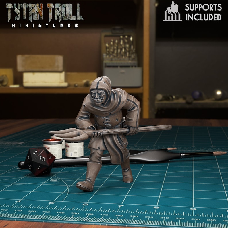 Tytantroll Village Mob Miniatures, D&D RPG Villagers - Etsy