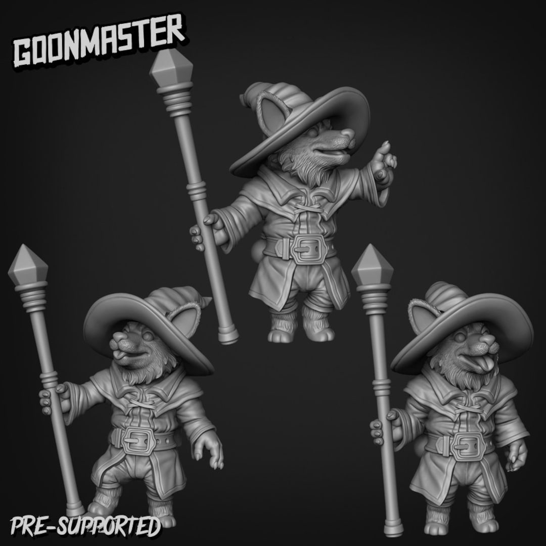 Corgi Wizard, by Goons Dnd, Dungeon and Dragon Mini, Tabletop Miniature ...