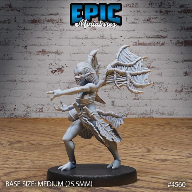 Evil Fairy Miniature | Blood Spawn Vampire | 28mm & 32mm Scale ...