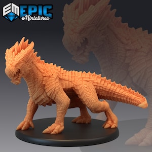 Red Guard Drake Miniature | 28mm RPG War Drakes - Etsy