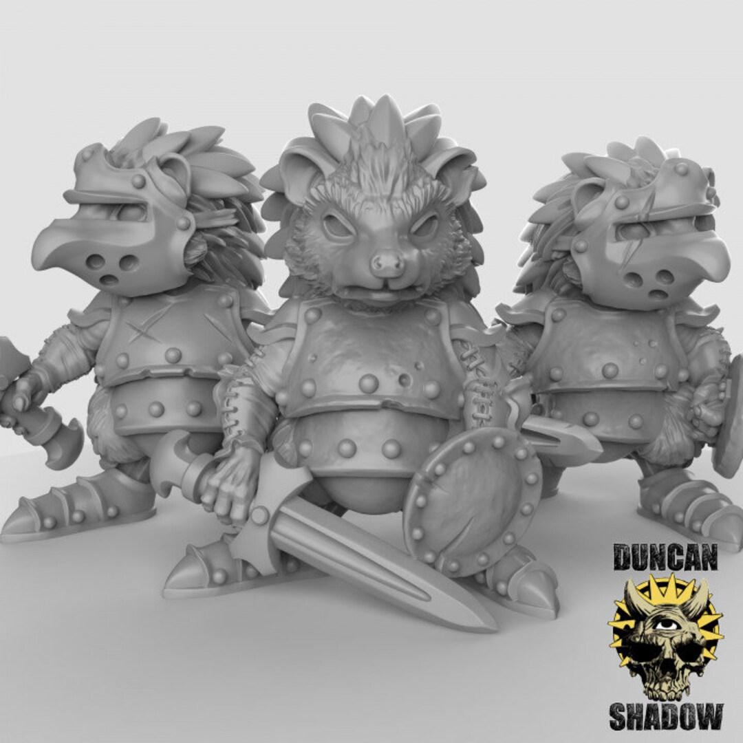 Hedgehog Swordman, Hedgehog Warrior, Hedgehog Paladin, Hedgehog Guards ...