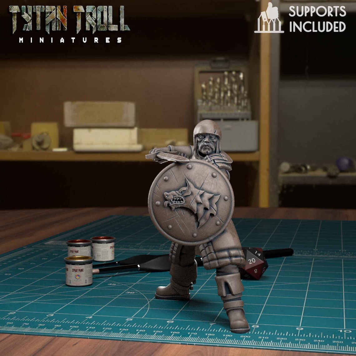 Northern Guards Miniatures Bundle, D&D Tabletop RPG, Tytantroll (28 ...
