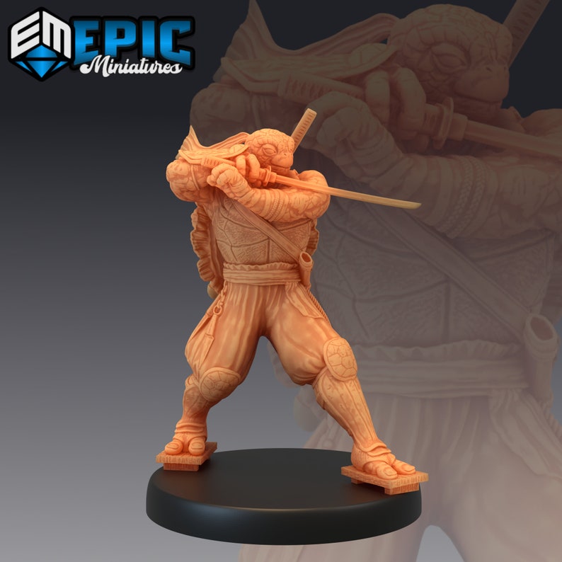 Ninja Tortle 570-573 Medium Miniature, Epic Miniature, Dungeon and ...