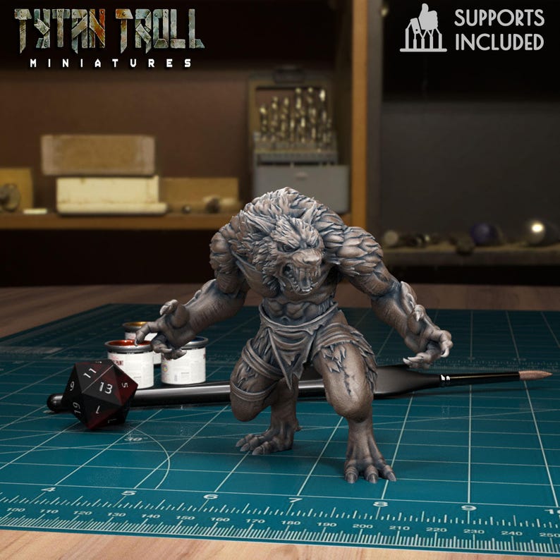 28mm & 32mm, the Great Werewolf Pack, Lycanthrope Figures for RPG and ...