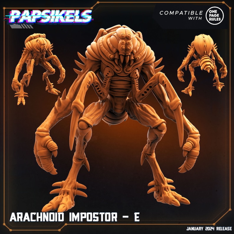 Arachnoid Imposter Miniatures | Sci-fi Alien Insect | 28mm-32mm | Resin ...