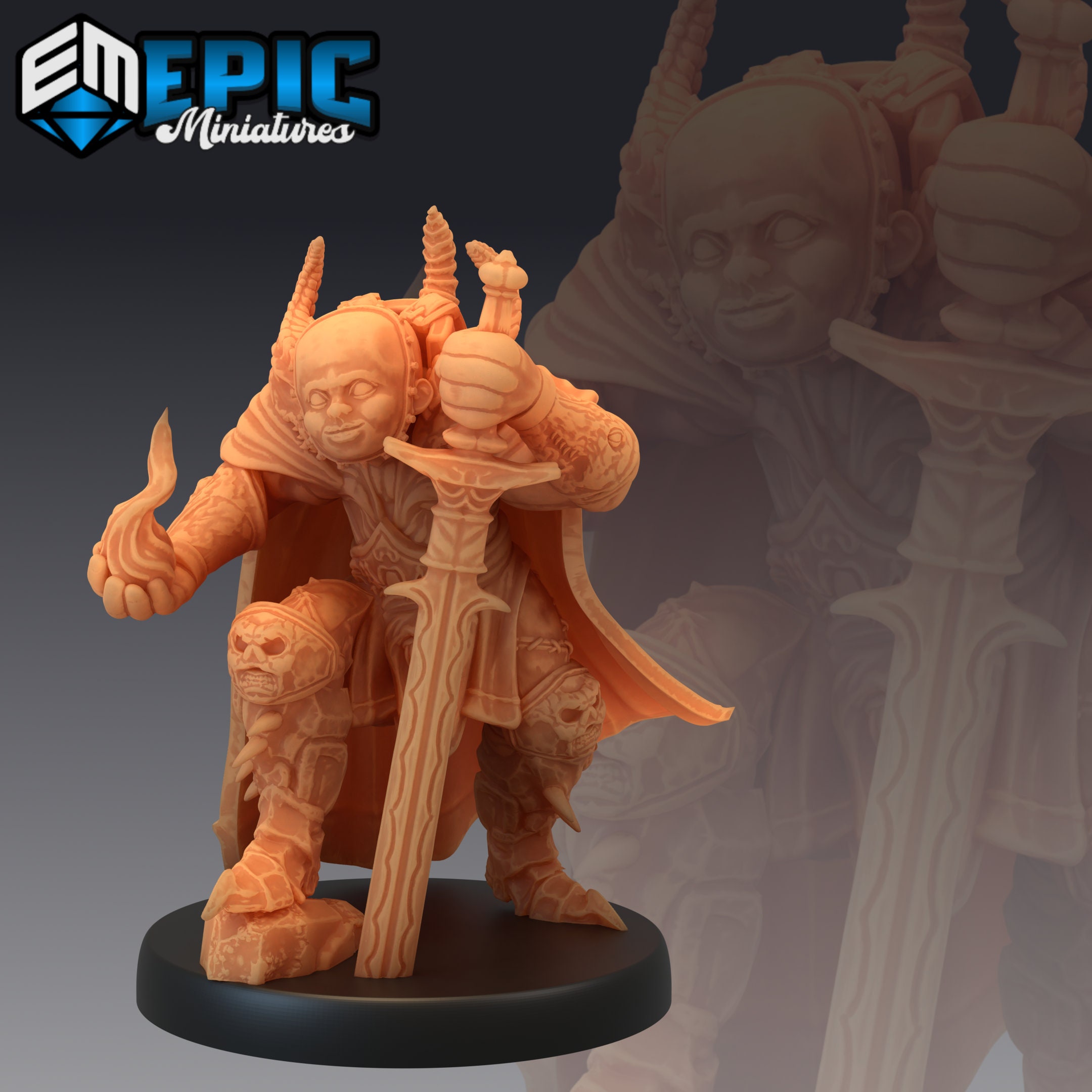 Legion Devil Miniature, Epic Miniature, D&D RPG, Devilmen Warrior - Etsy