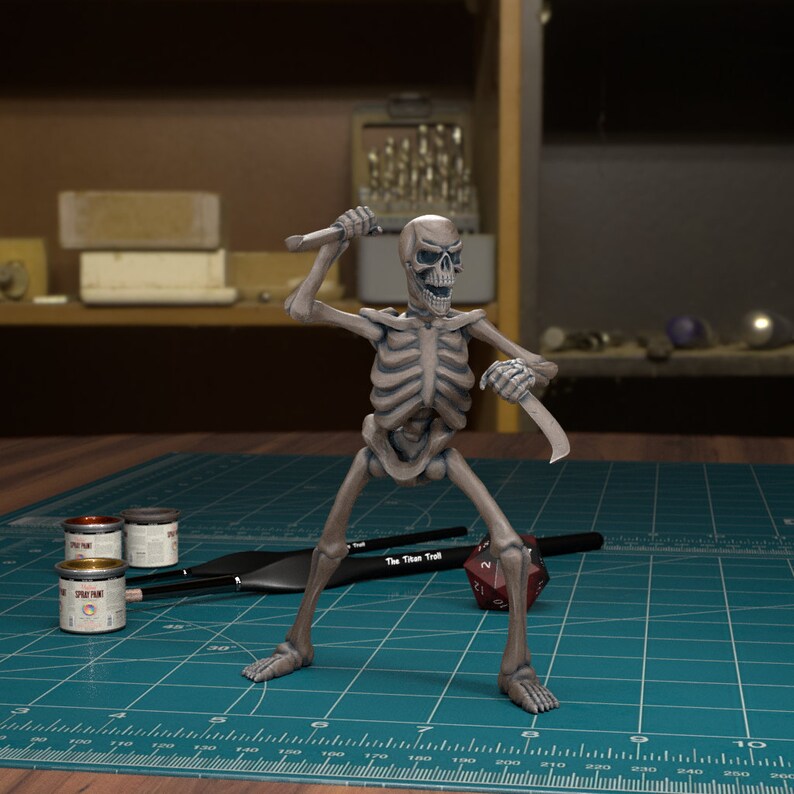 Skeletons Miniatures Bundle | 28mm-32mm | Resin 3D Printed Undead | D&D ...