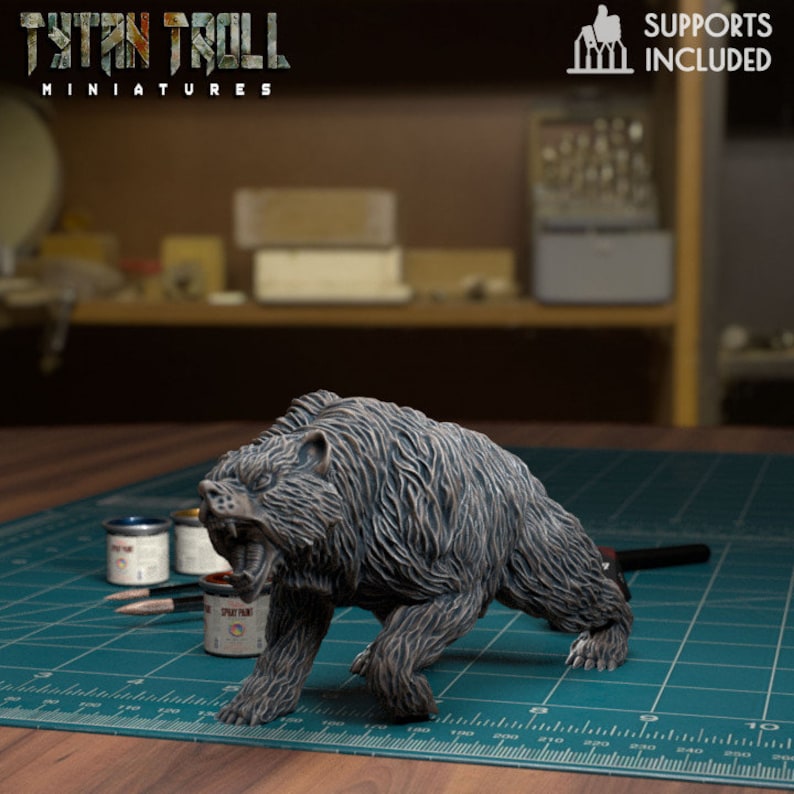 Wild Bear Pack Miniatures, D&D Tabletop RPG, Tytantroll (28/32mm ...